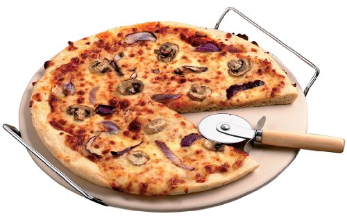 KitchenWorthy 13" Pizza Stone Set