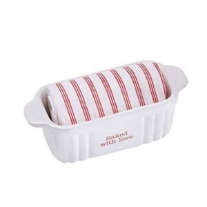 mud pie baked holiday mini baker set, 2 1/2" x 7" x 3" | towel 26" x 18"