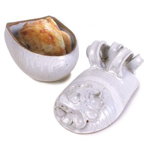 Sculpted Chicken Covered Cooker/Oven Roaster, American Handmade Stoneware Pottery