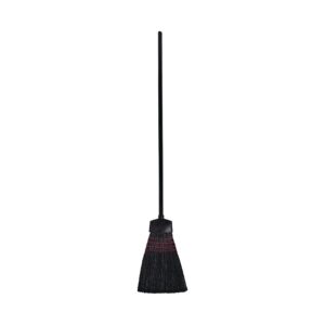 boardwalk bwk916p 54 in. wood handle maid broom with plastic bristles (1 dozen)