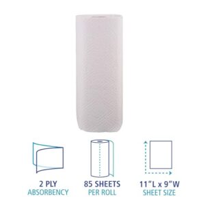 Boardwalk Kitchen Roll Towel, 2-Ply, 11 X 9, White, 85 Sheets/roll, 30 Rolls/Carton