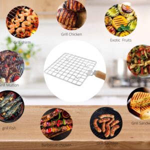 Stainless Steel Square Roasting Net Papad Grill Roti Jali Chapathi Grill - 1 Pc