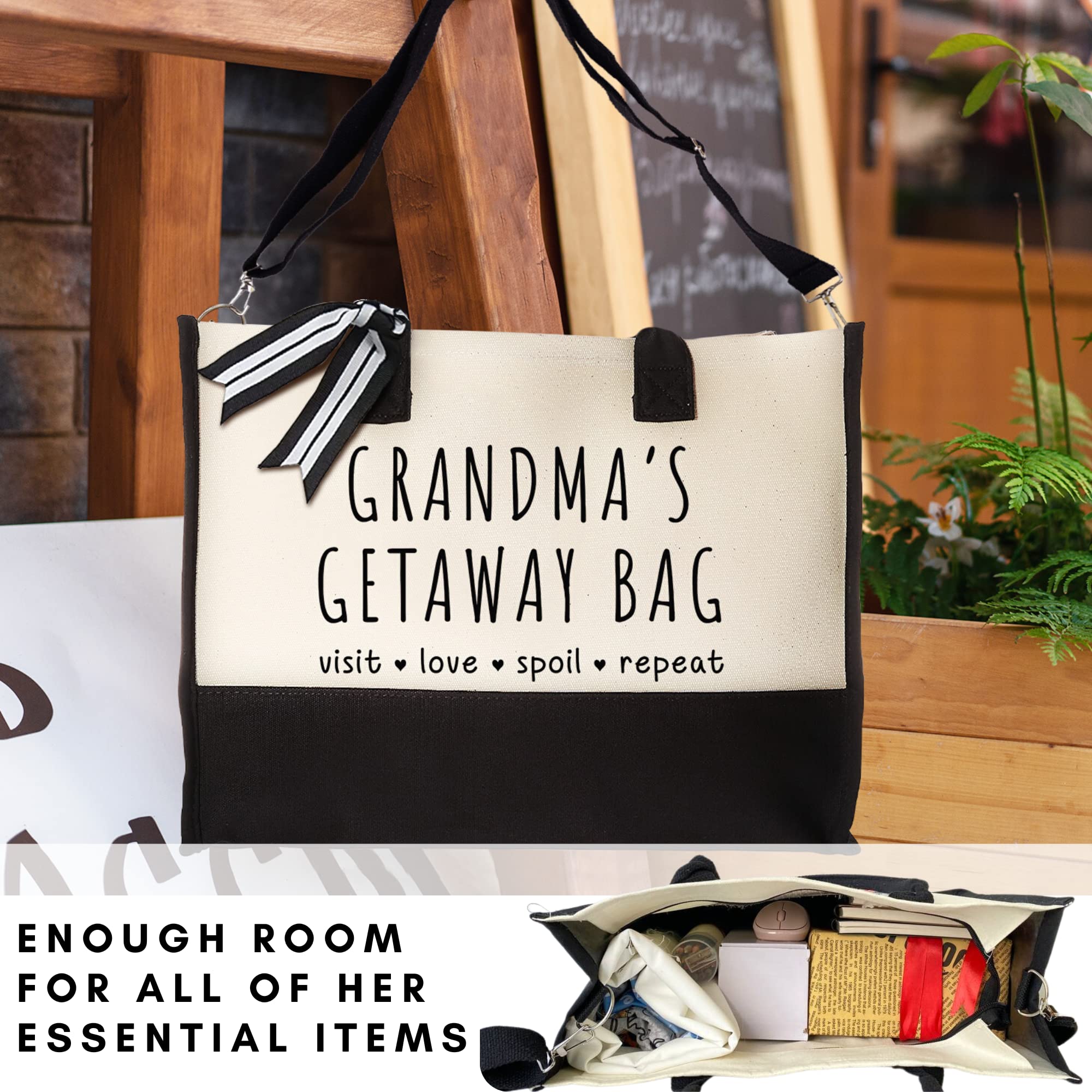 Grandma Gifts - Gifts for Grandma from Granddaughter, Grandson, Grandkids, Grandchildren - Mothers Day Gifts for Grandma, Grandma Birthday Gifts, Valentines, Christmas Gifts for Grandma - Tote Bag