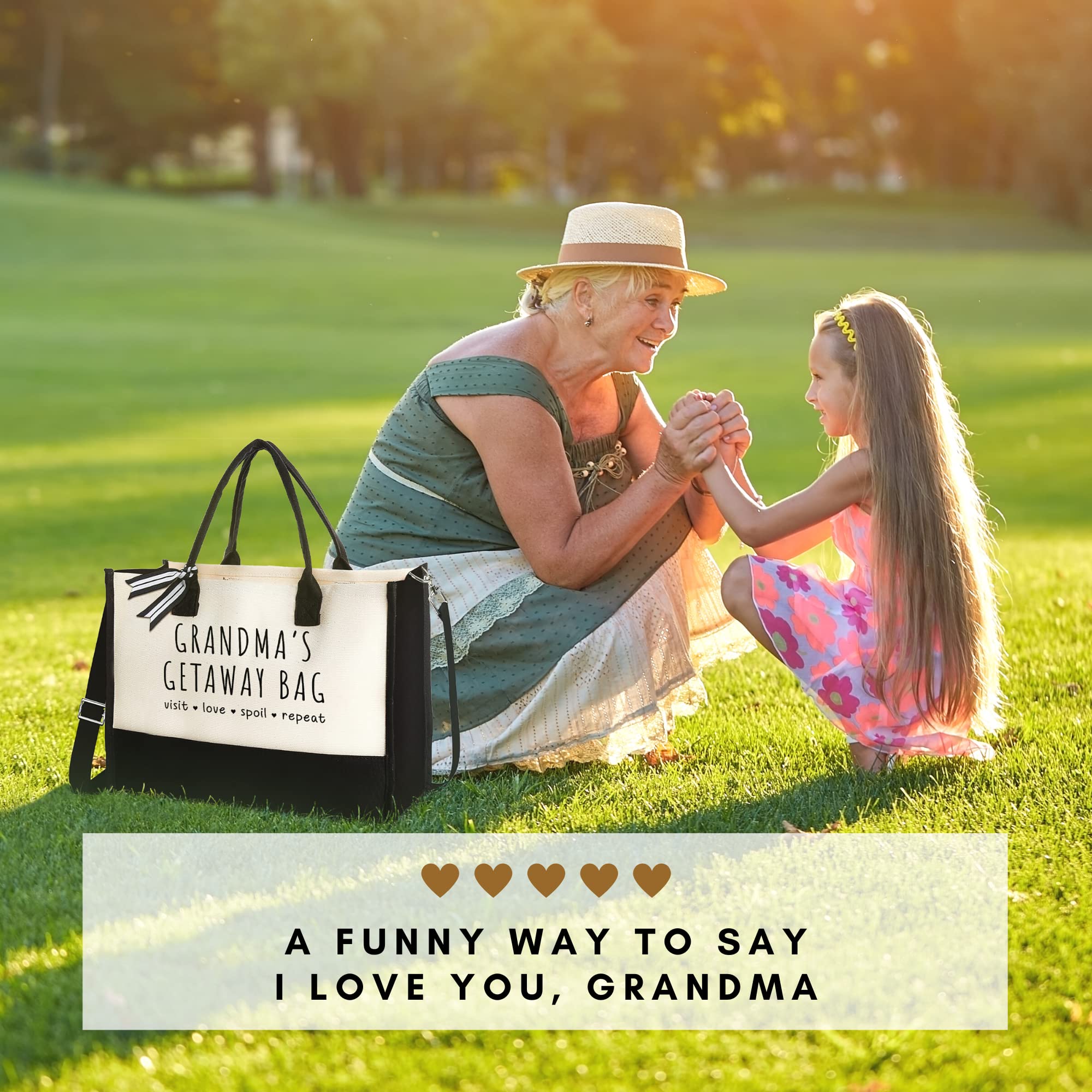 Grandma Gifts - Gifts for Grandma from Granddaughter, Grandson, Grandkids, Grandchildren - Mothers Day Gifts for Grandma, Grandma Birthday Gifts, Valentines, Christmas Gifts for Grandma - Tote Bag