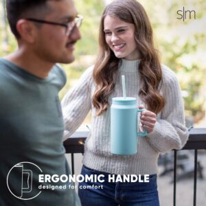 Simple Modern 50 oz Mug Tumbler with Handle and Straw Lid | Reusable Insulated Stainless Steel Large Travel Jug Water Bottle | Gifts for Women Men Him Her | Trek Collection | 50oz | Lavender Mist