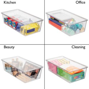 ClearSpace Plastic Pantry Organization and Storage Bins With Lids – Perfect for Kitchen, Fridge, Refrigerator,Cabinet Organizers