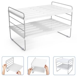 MAGLADY Adjustable Organizer for Aluminum Foil and Plastic Wrap, Organizer for Pantry and Kitchen Cabinet Storage, Expandable 9'' to 15.6''