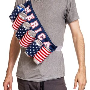 Novelty Beverage Holder Beer Belt (Merica)