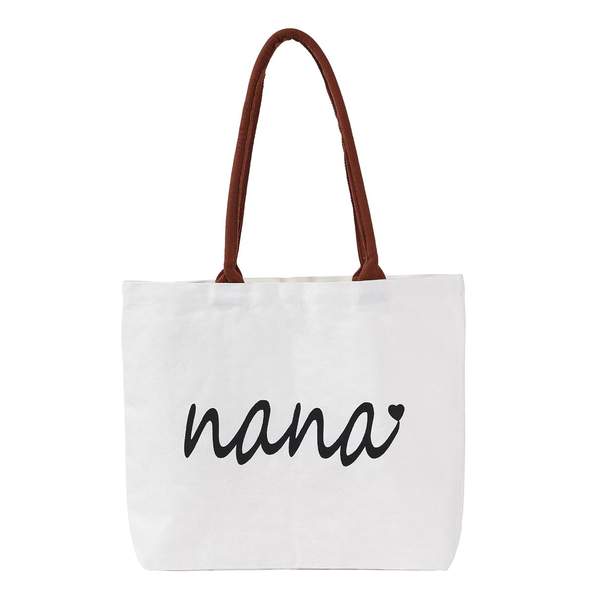 D DASAWAN Canvas Nana Tote Bag - Reusable Grocery Bag for Mother’s Day,Grandma Birthday Gifts,Shopping,Travel