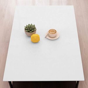 Homease Solid White Wallpaper 24 x 196 inch Thick Matte White Contact Paper Decorative Peel and Stick Wallpaper for Shelf Liner Cabinet Table Door Waterproof Vinyl Self Adhesive Film