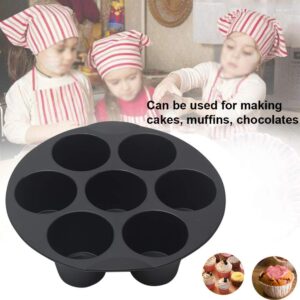 7 Cup Air Fryer Muffin Pan, 21cm Non-Stick Silicone Muffin Cake Cups Cupcake Baking Mold for Air Fryer Accessories, Perfect for Eggs Muffin, Cupcake Molds, Dishwasher Safe