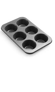 Monfish Jumbo Muffin Pan extra large cupcake tin Carbon Steel Mosaic finish non Stick Coating Muffin Tin 3.5dia x1.77 inch cup