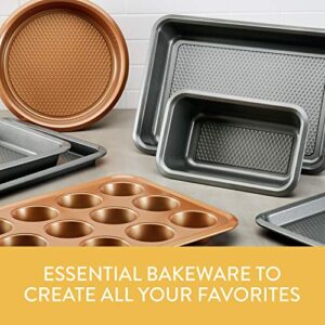 Ayesha Curry Nonstick Bakeware Nonstick 12-Cup Muffin Tin / Nonstick 12-Cup Cupcake Tin - 12 Cup, Brown