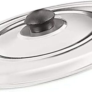 YADNESH Nonstick Aluminum Appam Pan, 12 Pits, Includes Lid, Easy to Clean, Dimension: Length 9", Width 9", Height 2"