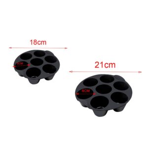 Air Fryer Accessories, 18cm or 21cm Air Fryer Silicone Cupcake Mold, Universal Chocolate Muffin Cake Mold