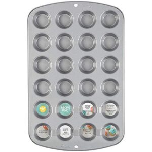 wilton recipe right mini muffin tin, 24 cup, non stick, steel