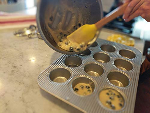 USA Pan Bakeware Muffin Pan, 12-Well, Aluminized Steel and Rectangular Cake Pan, 9 x 13 inch