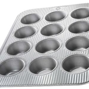 USA Pan Bakeware Muffin Pan, 12-Well, Aluminized Steel and Rectangular Cake Pan, 9 x 13 inch