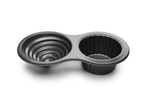 fox run giant cupcake pan, non-stick carbon steel, 8 x 15.5 x 3.25 inches