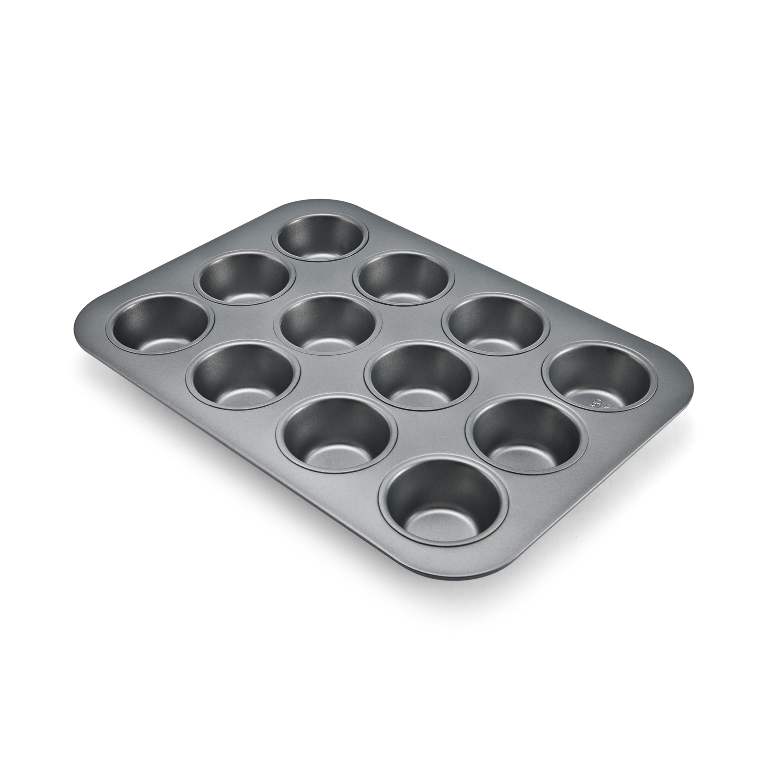 Chicago Metallic Commercial II Non-Stick 12-Cup Muffin Pan. Make muffins, cupcakes, mini quiches, egg cups, and more, 15.8 L x 11.3 W x 1.5 H;