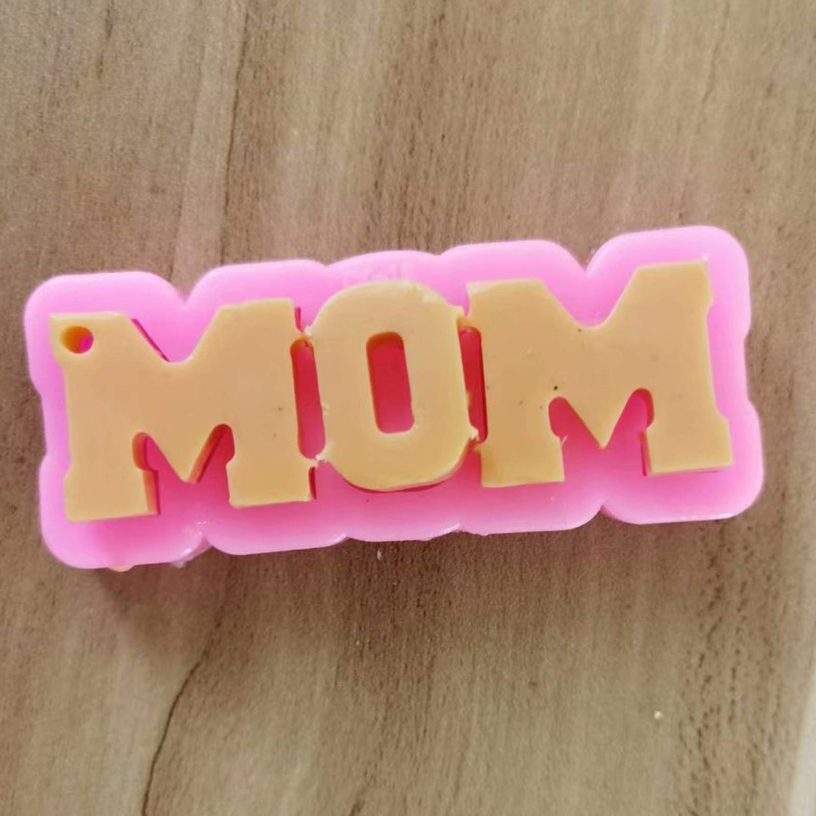 Silicone Mom Letter Mould DIY Chocolate Cupcake Cake Muffin Baking Mold for Best Mom Mother's Day Celabration Holiday Party Making Cake Balls, Muffins, Cupcakes, and Candies