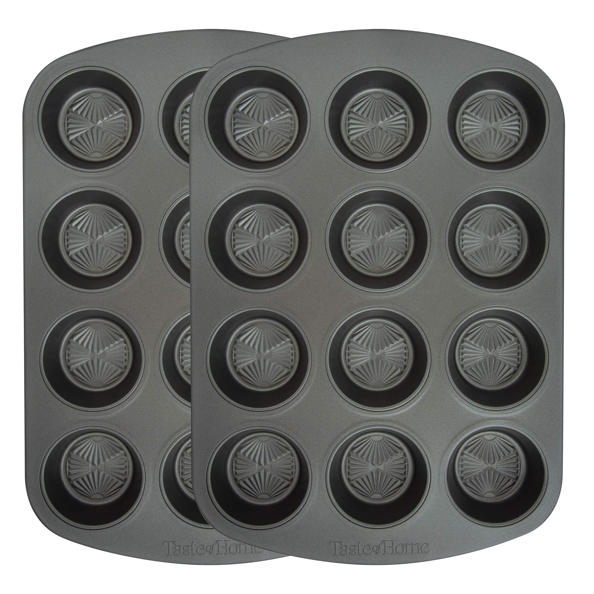 Taste of Home® Set of 2-12-cup Non-Stick Metal Muffin Pan