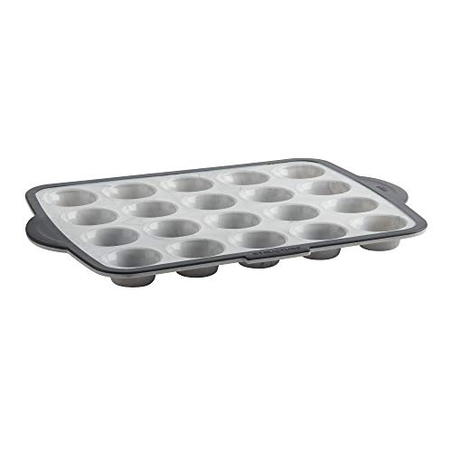 Trudeau Structure Silicone Pro 20 Cavity Mini Muffin Pan, Marble