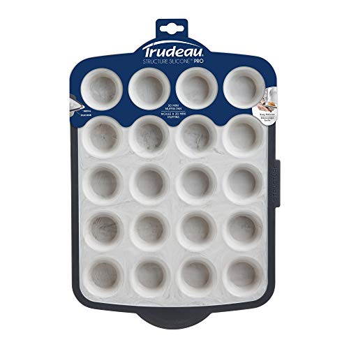 Trudeau Structure Silicone Pro 20 Cavity Mini Muffin Pan, Marble