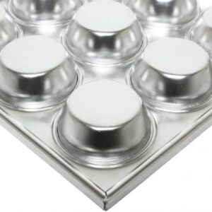 TrueCraftware 24 Cup Aluminum Muffin Pan 3-1/2 oz each cup- Cupcake Baking Pan Bakeware Cupcake Pan Great for Making Muffin Cakes Tart Bread Shortcakes Brownies for Home and Kitchen