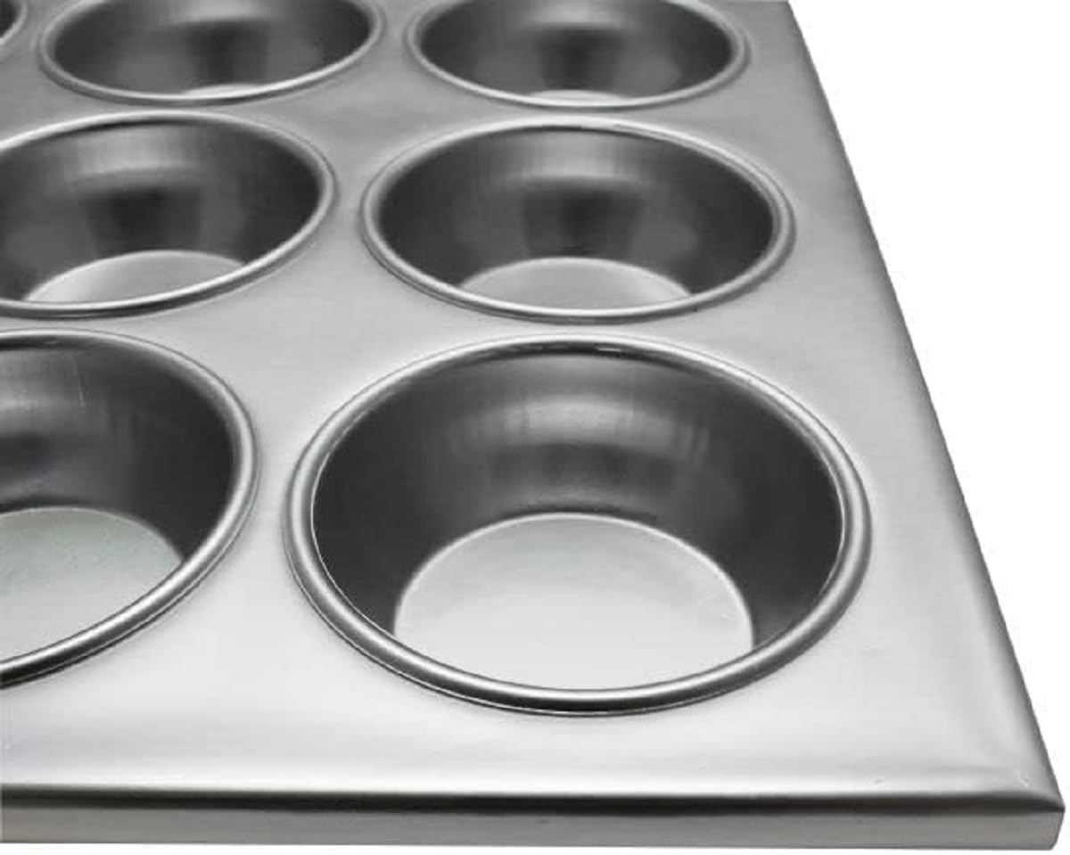 TrueCraftware 24 Cup Aluminum Muffin Pan 3-1/2 oz each cup- Cupcake Baking Pan Bakeware Cupcake Pan Great for Making Muffin Cakes Tart Bread Shortcakes Brownies for Home and Kitchen