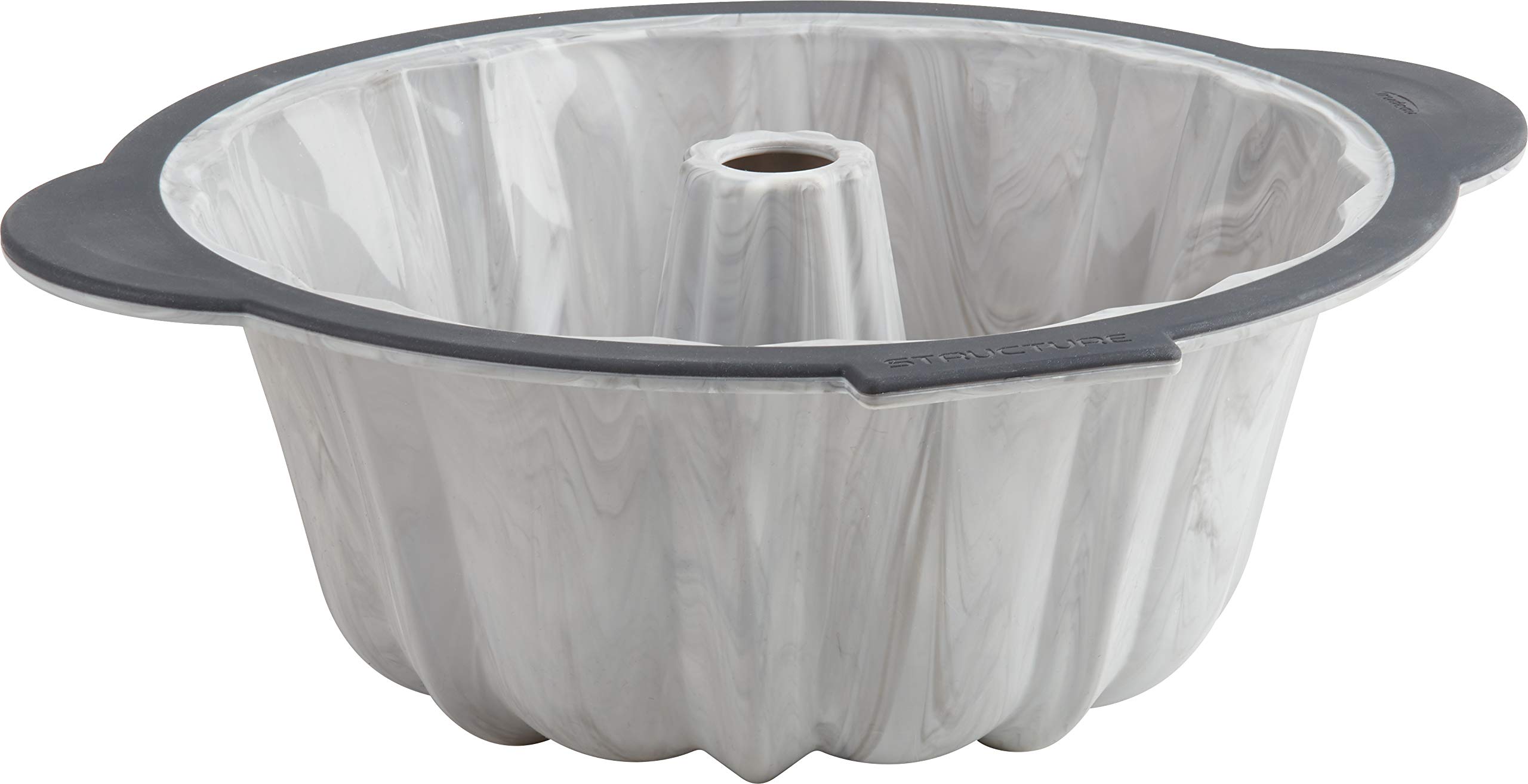 Trudeau 'Structured Silicone Pro' Fluted Cake Pan, Marble-color, 10Cup