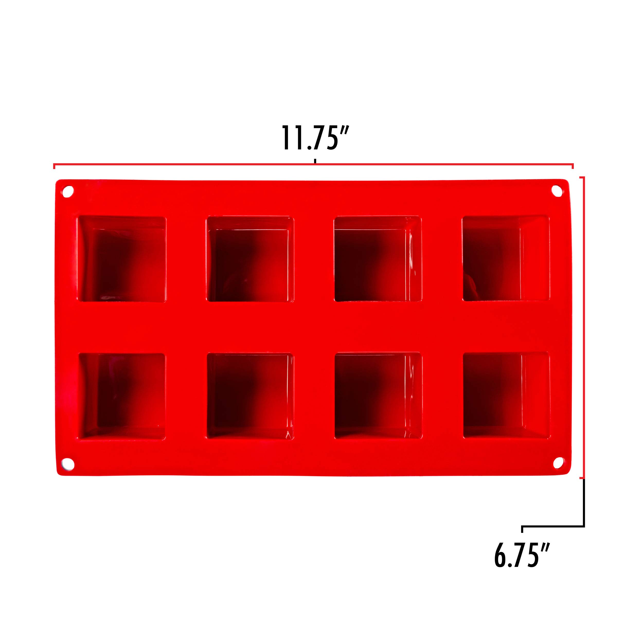 Fat Daddio's SMF-022 Silicone Bakeware 11-Cavity Muffin (1.7 oz)