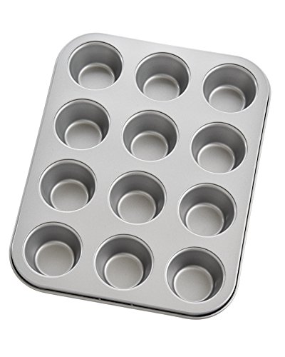 Mrs. Anderson's Baking 12-Cup Mini Muffin Pan, Carbon Steel with Non-Stick Coating, PFOA Free, 10-Inches x 7.5-Inches