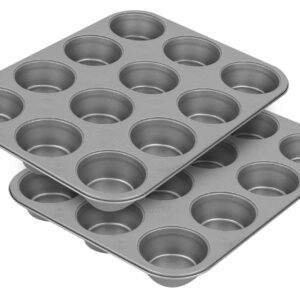 G & S Metal Products Company Baker Eze 12 Cup Muffin Pan, Set of 2