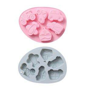 silicone gummy molds airplane chocolate molds airplane chocolate molds 2pcs vehicle theme candy chocolate molds 3d vehicle silicone fondant cake fondant moulds car soap molds novelty candy