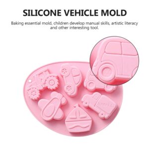 Silicone Gummy Molds Airplane Chocolate Molds Airplane Chocolate Molds 2pcs Vehicle Theme Candy Chocolate Molds 3D Vehicle Silicone Fondant Cake Fondant Moulds Car Soap Molds Novelty Candy