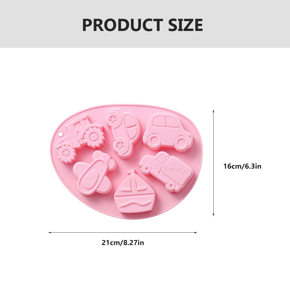 Silicone Gummy Molds Airplane Chocolate Molds Airplane Chocolate Molds 2pcs Vehicle Theme Candy Chocolate Molds 3D Vehicle Silicone Fondant Cake Fondant Moulds Car Soap Molds Novelty Candy