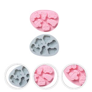 Silicone Gummy Molds Airplane Chocolate Molds Airplane Chocolate Molds 2pcs Vehicle Theme Candy Chocolate Molds 3D Vehicle Silicone Fondant Cake Fondant Moulds Car Soap Molds Novelty Candy