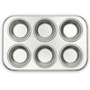 Fox Run Micro Muffin Pan, Tinplated Steel, 6 Cup