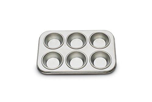 Fox Run Micro Muffin Pan, Tinplated Steel, 6 Cup