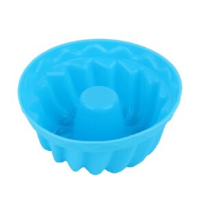 Hapivida Silicone Cupcake Molds, 12Pcs Mini Fluted Round Silicone Baking Mold Silicone Donut Pans, Non-stick Reusable Mini Pumpkin Silicone Cupcake Baking Cups