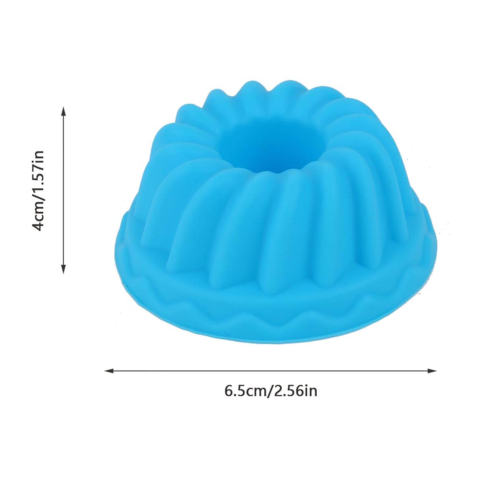 Hapivida Silicone Cupcake Molds, 12Pcs Mini Fluted Round Silicone Baking Mold Silicone Donut Pans, Non-stick Reusable Mini Pumpkin Silicone Cupcake Baking Cups