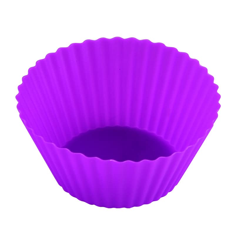 Silicone Cupcake Cups Pack of 24.Reusable Silicone Baking Cups,Multicolor Muffin Liners .Resistance High Temperature. Silicone Cups for Baking