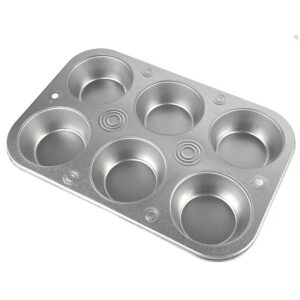 bnyd nonstick muffin pan, non-stick bakeware cupcake pan, 6 cup