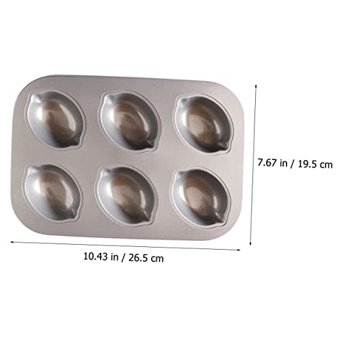 Yardwe 3pcs non stick baking pan non stick baking sheet lemon mold brownie mold tray mini donuts cake pan food cooking pan lemon shaped baking mold baking lemon shape mood candy