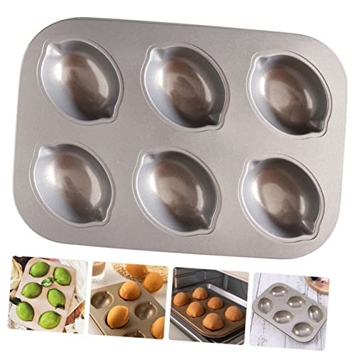 Yardwe 3pcs non stick baking pan non stick baking sheet lemon mold brownie mold tray mini donuts cake pan food cooking pan lemon shaped baking mold baking lemon shape mood candy