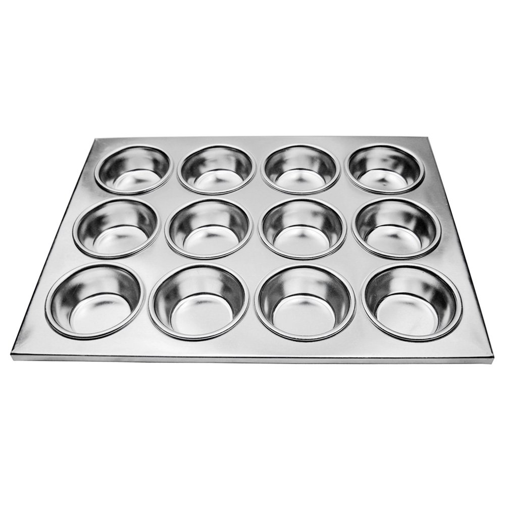 New Star Foodservice 535504 Commercial Grade Aluminum 12-Cup Muffin Pan