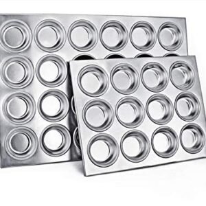 New Star Foodservice 535504 Commercial Grade Aluminum 12-Cup Muffin Pan