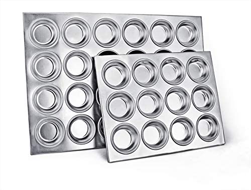 New Star Foodservice 535504 Commercial Grade Aluminum 12-Cup Muffin Pan