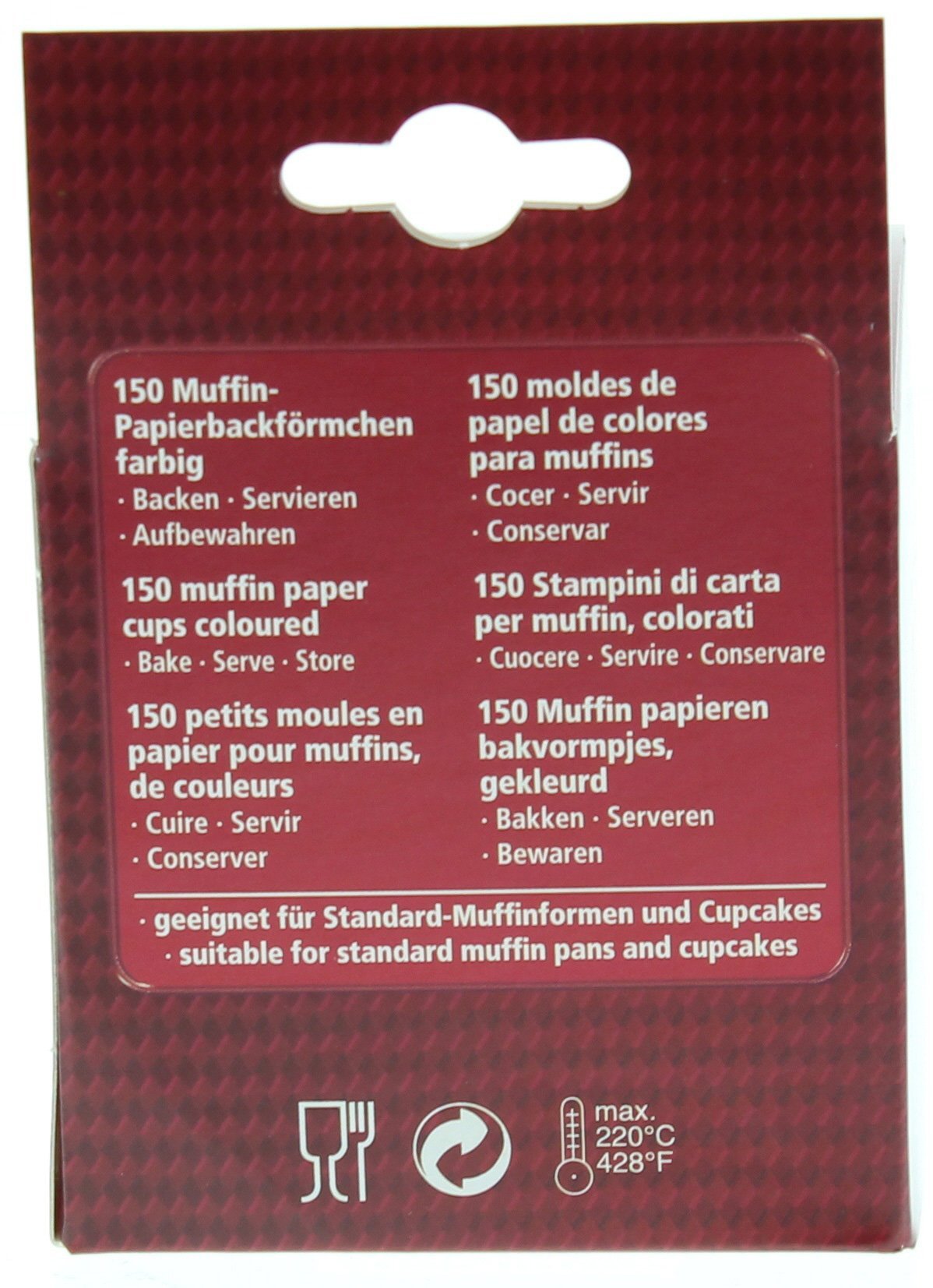 KAISER Muffin paper baking pan 150 pieces color-assorted 7cm